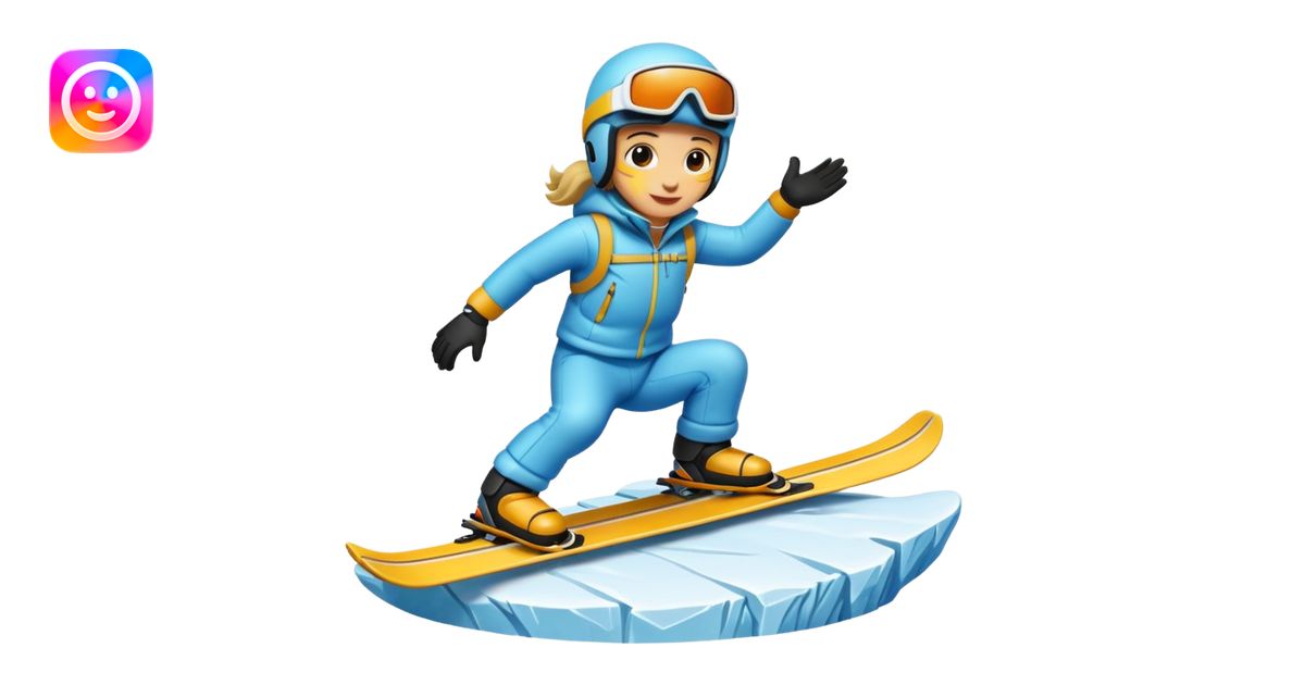 Ski resort kicker emoji | AI Emoji Generator