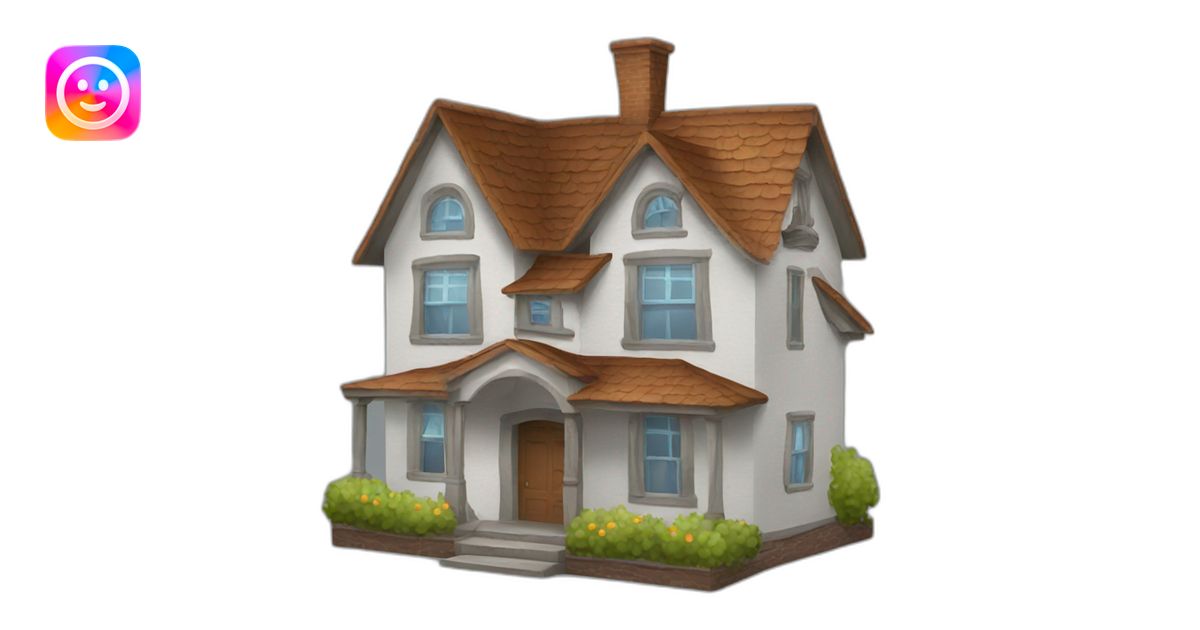 Talking house emoji | AI Emoji Generator