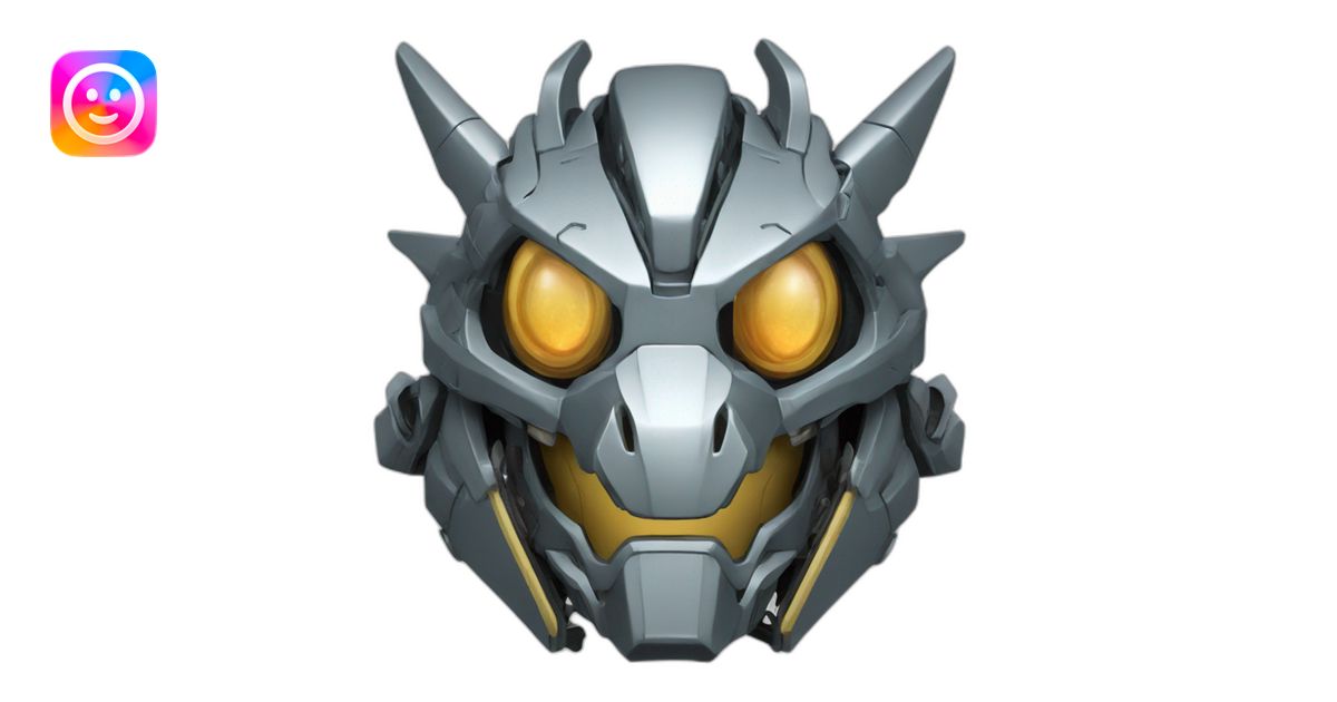 mecha dragon head emoji | AI Emoji Generator