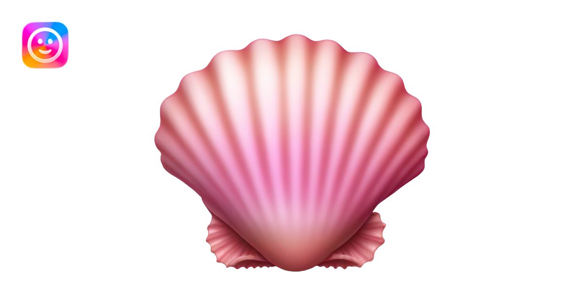 Pink sea shell emoji | AI Emoji Generator