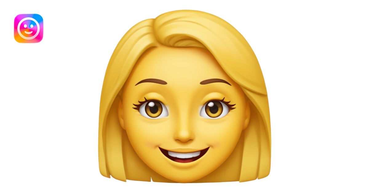 Female emoji with eye wink emoji | AI Emoji Generator