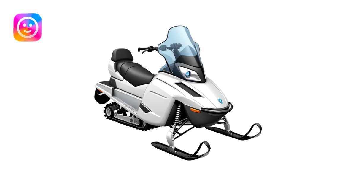 a snowmobile emoji | AI Emoji Generator