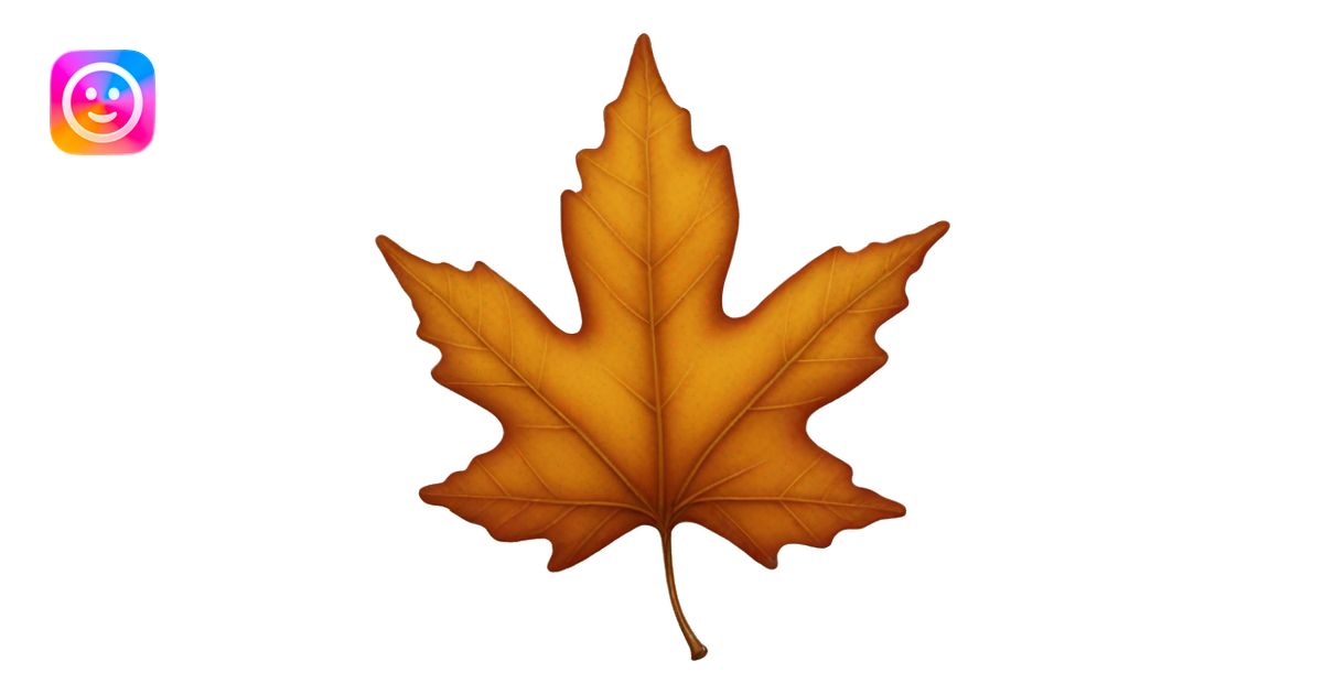 fall leaf emoji | AI Emoji Generator