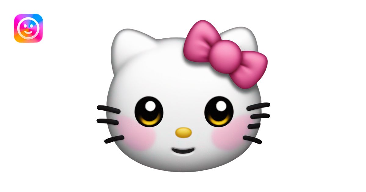 hello kitty blushing emoji | AI Emoji Generator