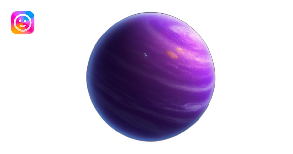 purple planet solar system emoji | AI Emoji Generator