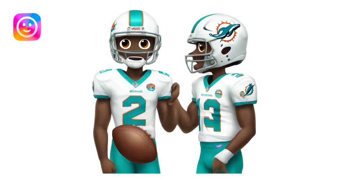Miami dolphins football emoji | AI Emoji Generator