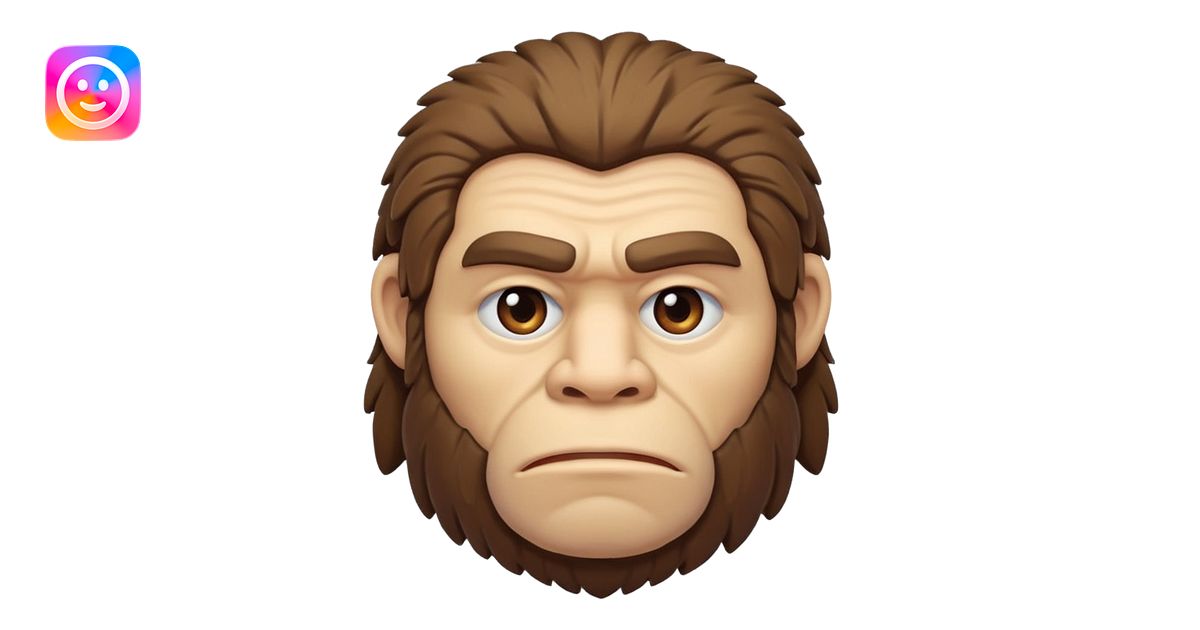 slack jawed neanderthal emoji | AI Emoji Generator