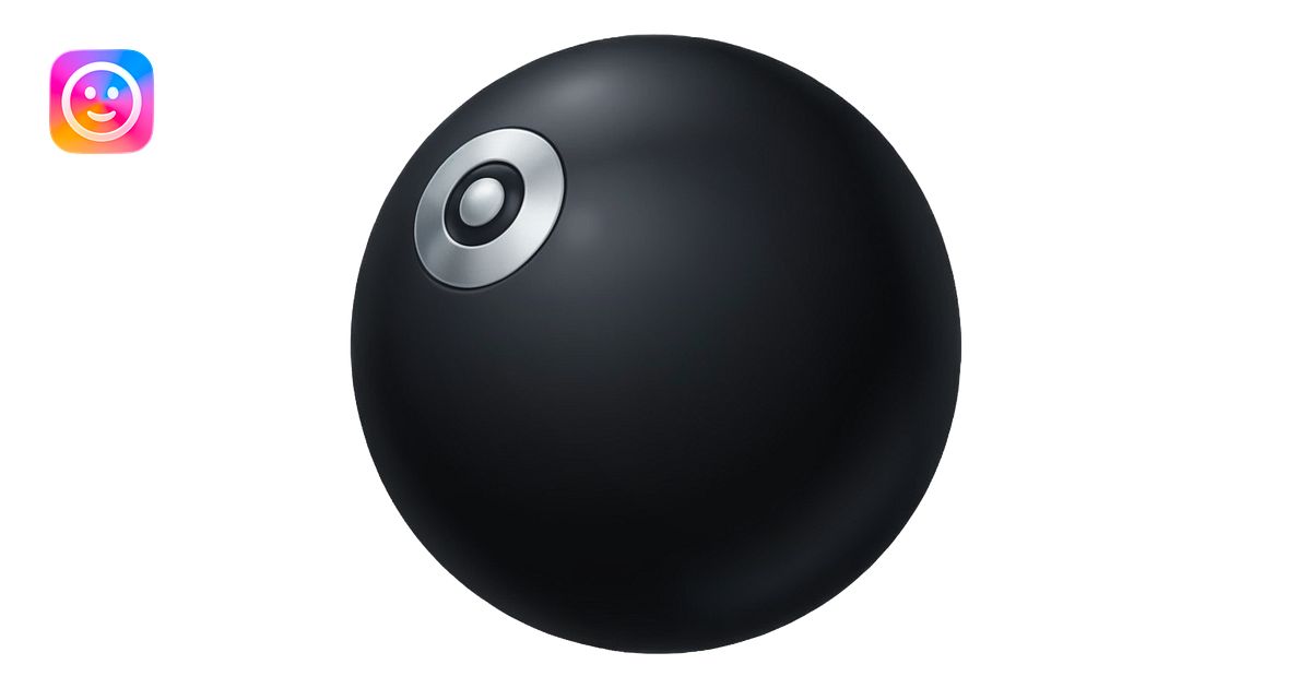 Black Ball with MB written on in the middle of it. Nothing else no ...
