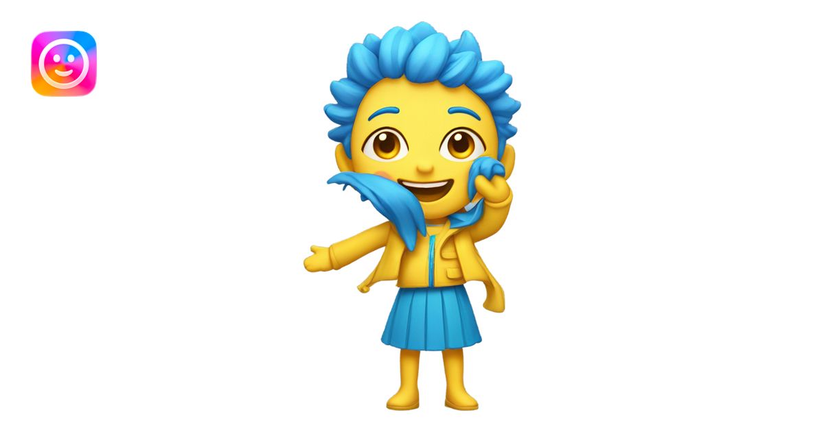 Disney Pixar character Joy emoji | AI Emoji Generator