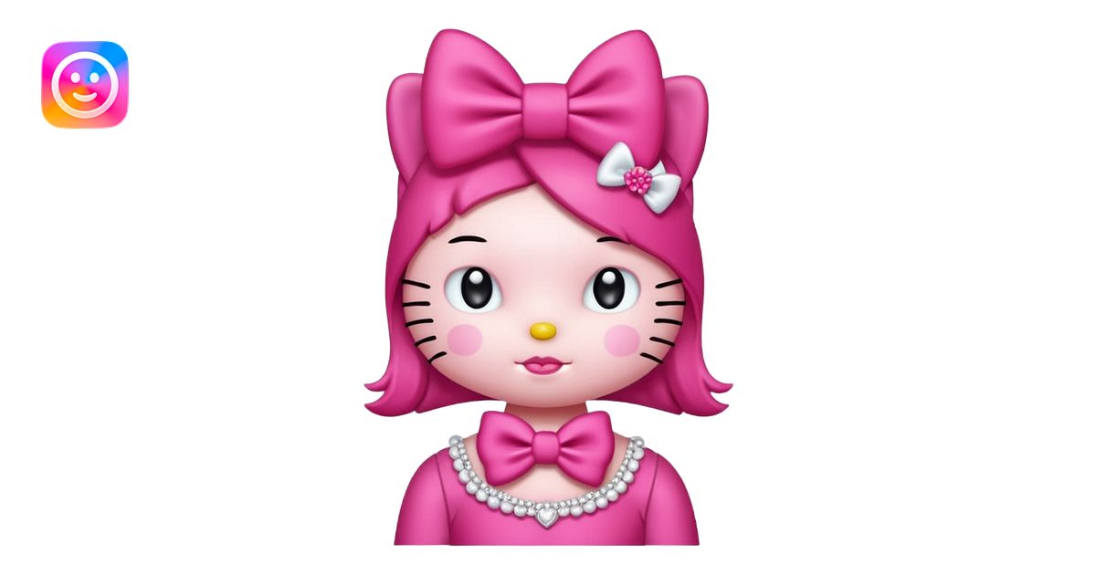 Rich hello kitty emoji | AI Emoji Generator
