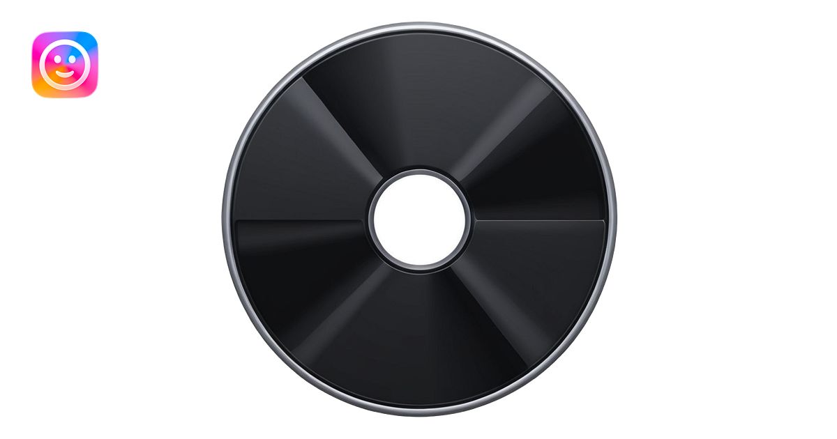 black computer disk emoji | AI Emoji Generator