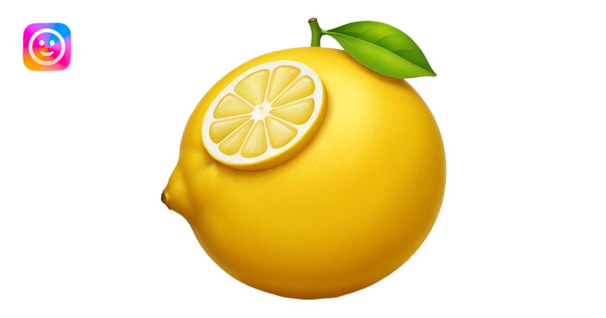 mac os icon lemon being pressed emoji | AI Emoji Generator