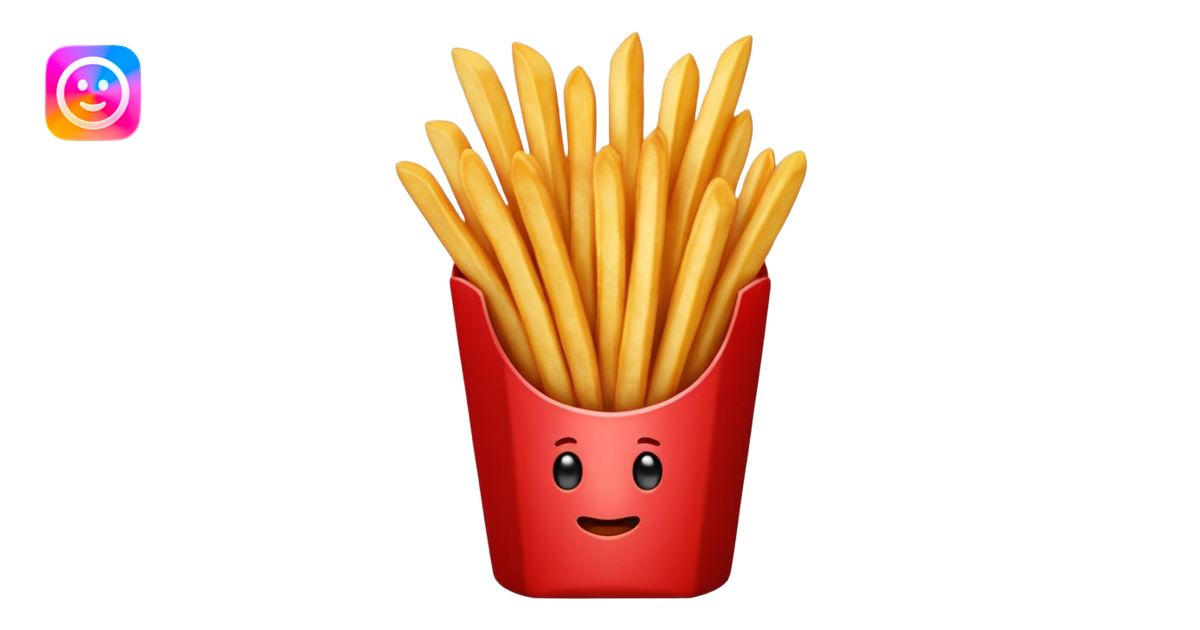 Red French fries emoji emoji | AI Emoji Generator