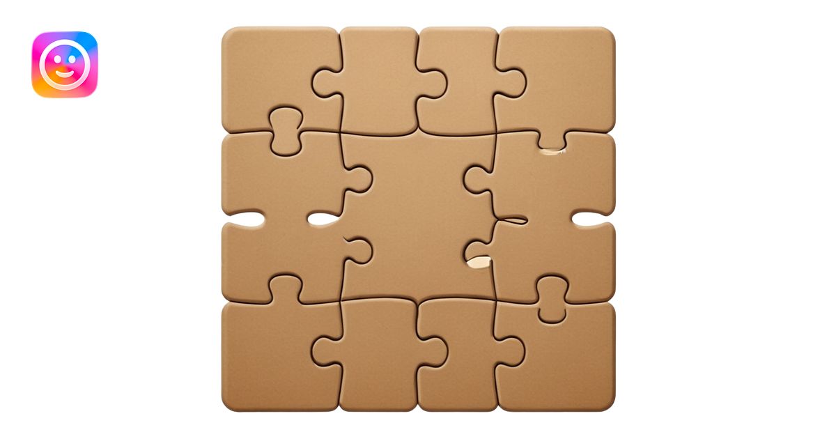 puzzle brown one missing emoji | AI Emoji Generator
