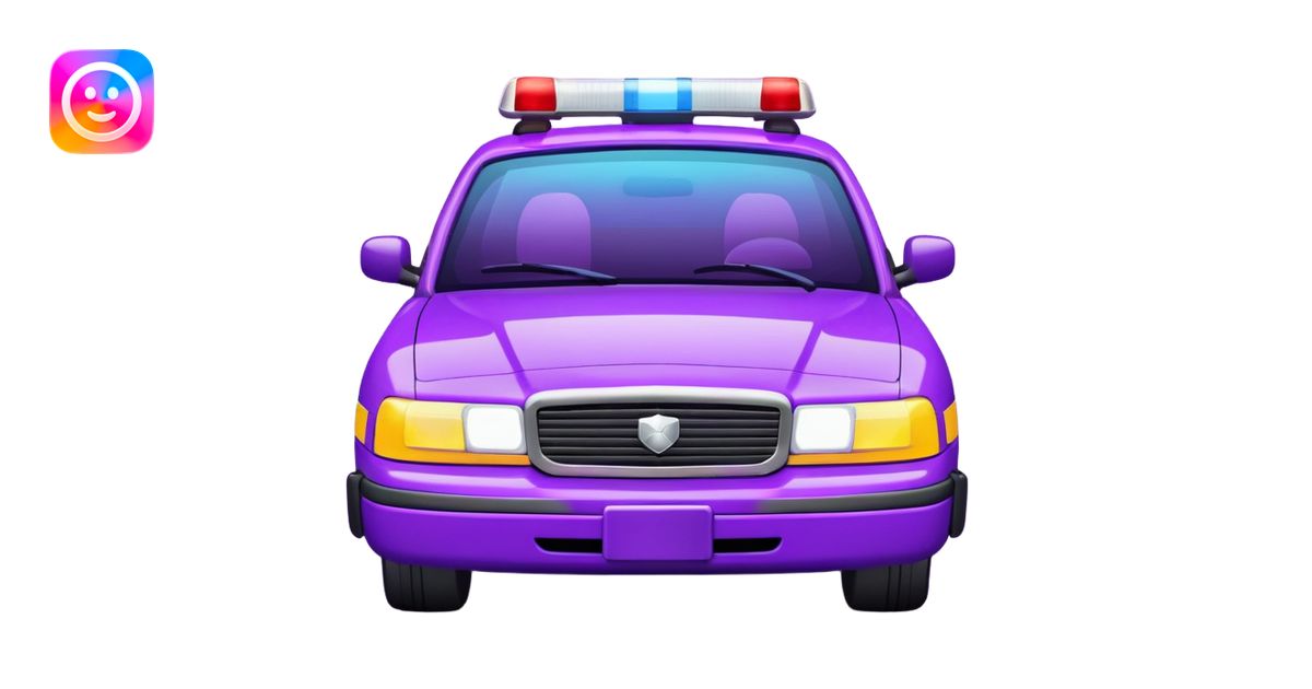 purple police car light emoji | AI Emoji Generator