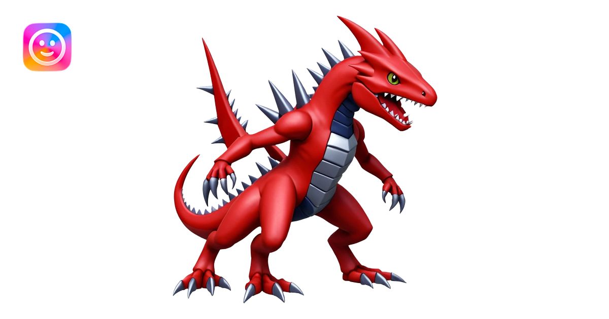 Scizor-Garchomp-Pokémon-Digimon-Fakémon-creature emoji | AI Emoji Generator