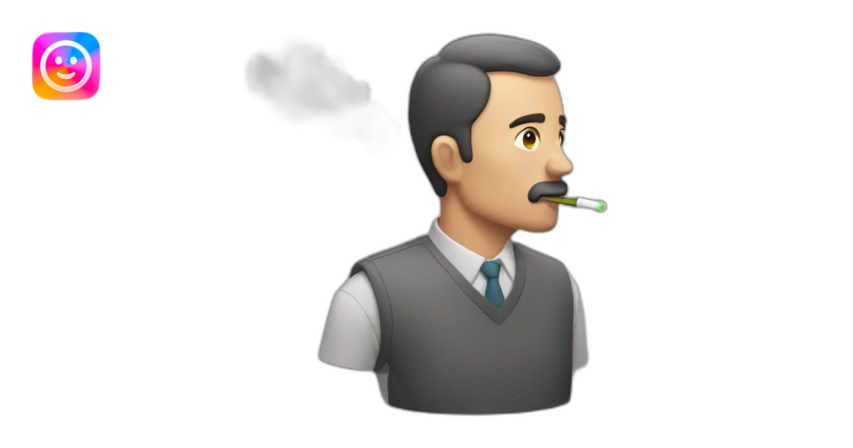 man vaping emoji | AI Emoji Generator