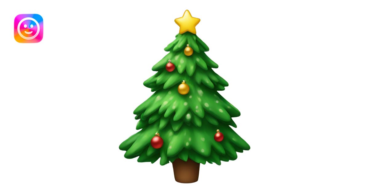 Christmas tree emoji | AI Emoji Generator