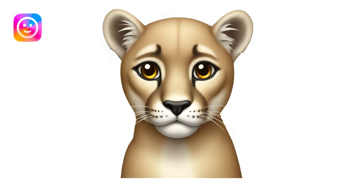 sad puma emoji | AI Emoji Generator