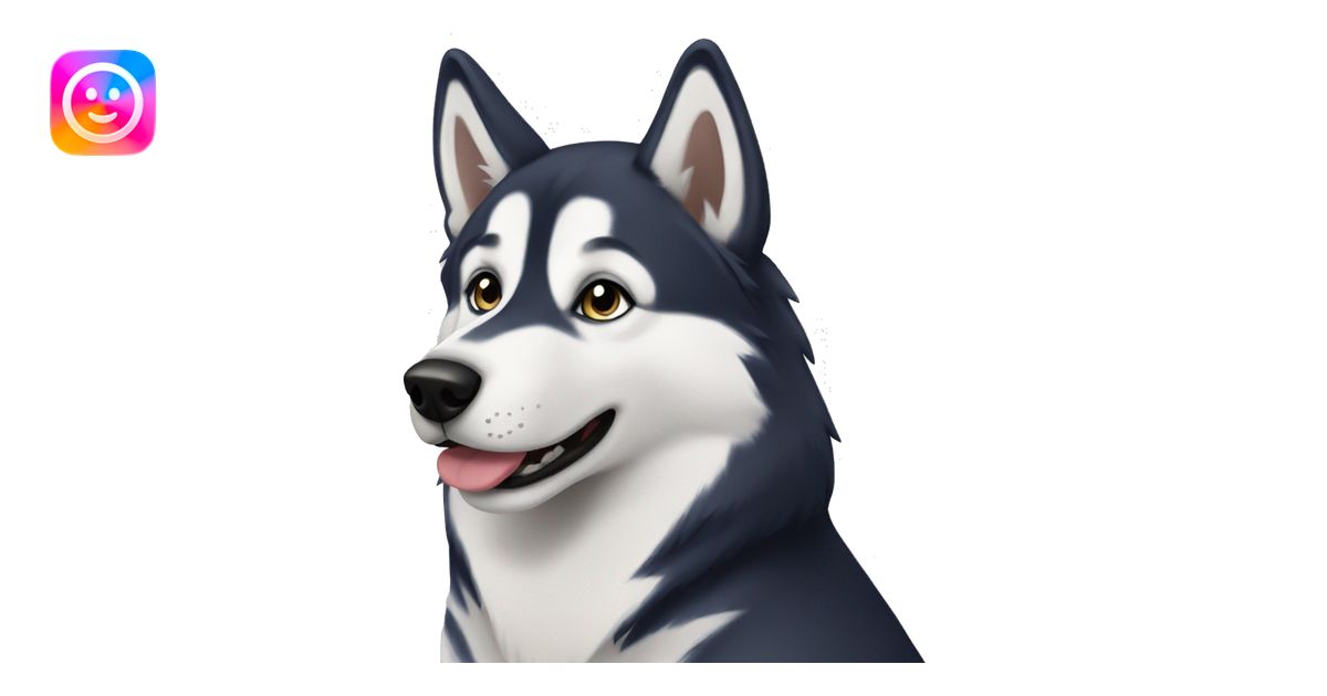 husky emoji | AI Emoji Generator