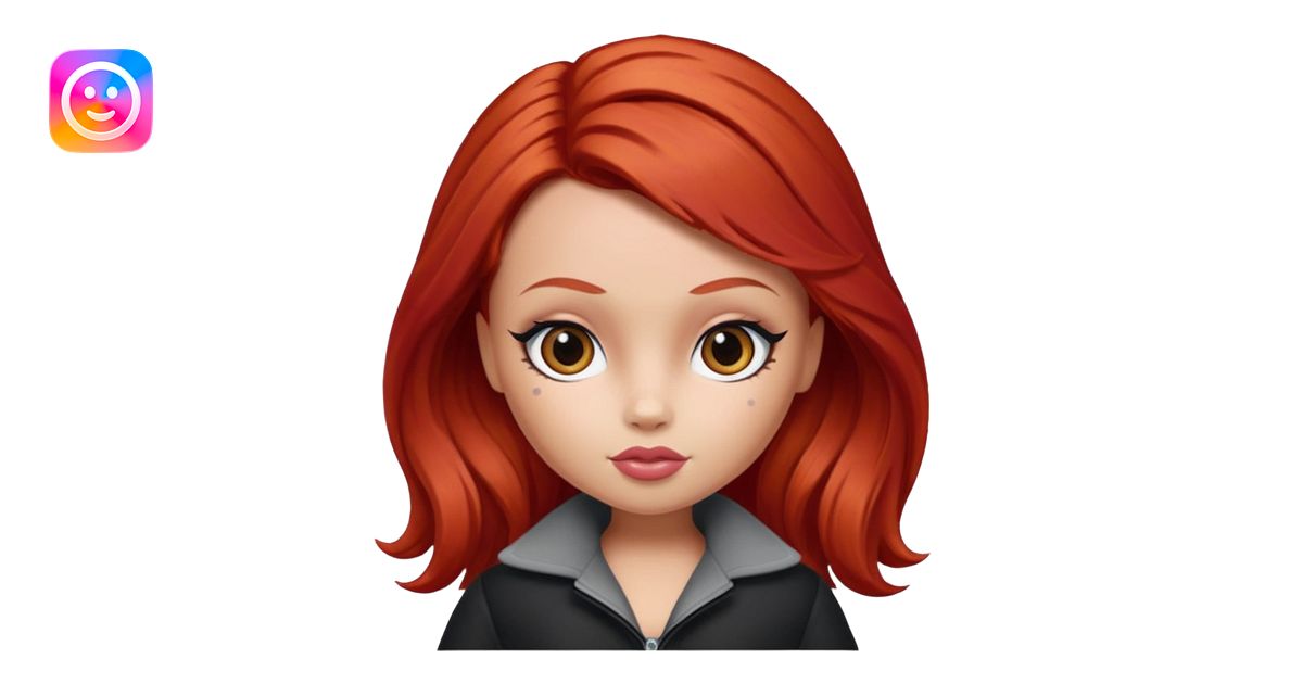 Bratz doll with red hair and a mole emoji | AI Emoji Generator