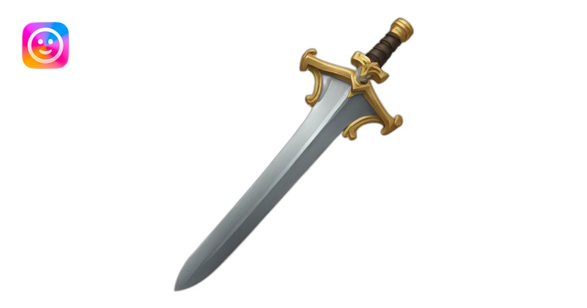 Double cross sword emoji | AI Emoji Generator