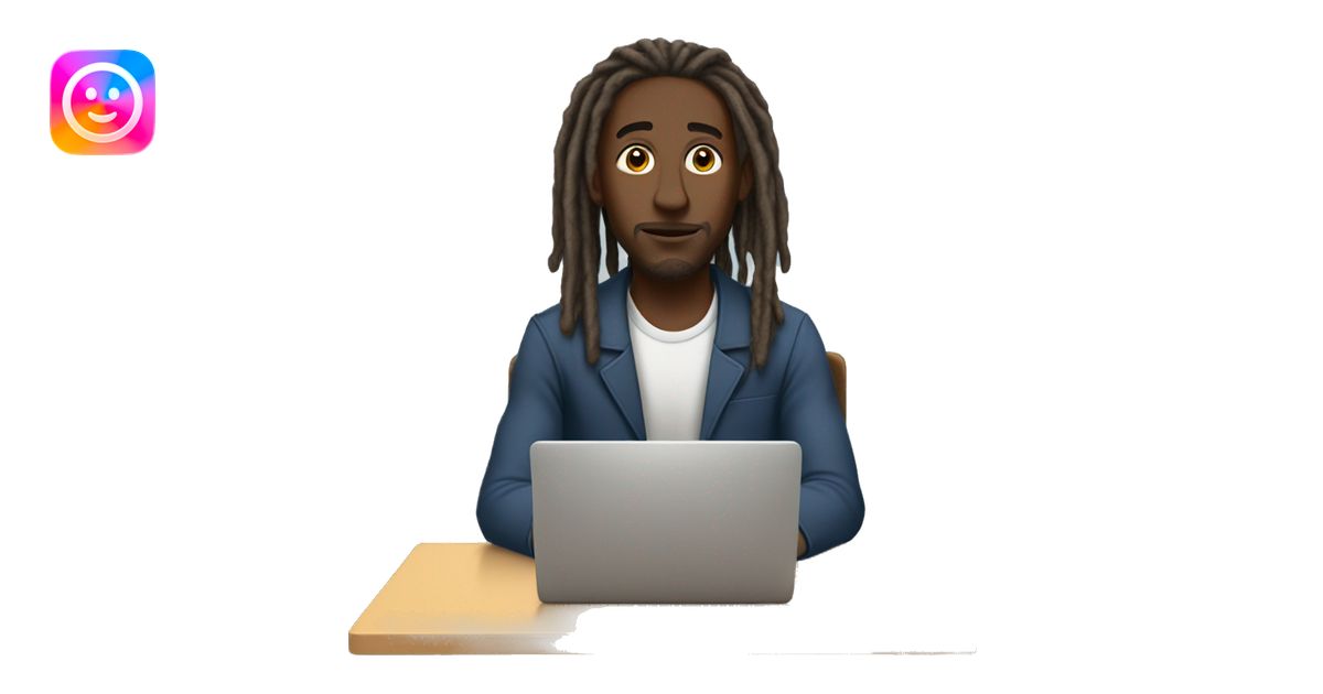 Black-guy-with-dreads-sitting-down-on-deskchair-facing-foward-focused ...