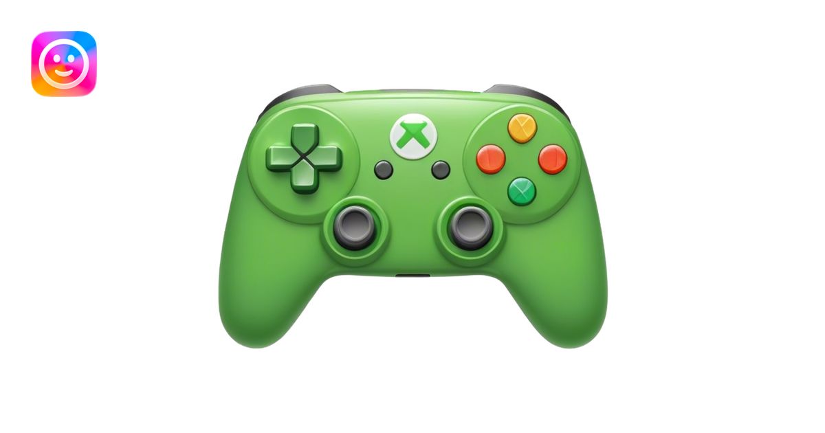 green gaming controller emoji | AI Emoji Generator