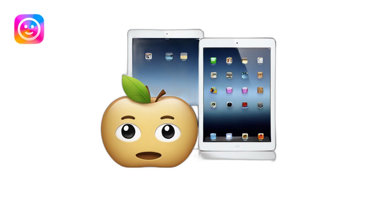 apple iphone next to apple ipad emoji | AI Emoji Generator