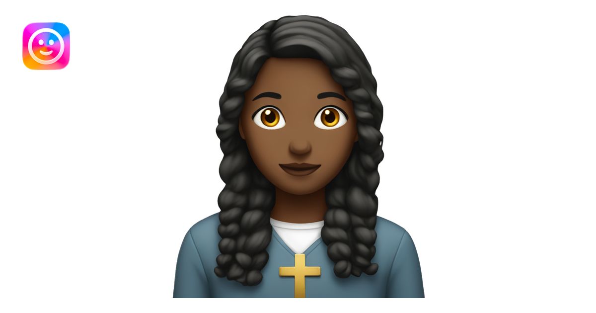 Christian girl emoji | AI Emoji Generator
