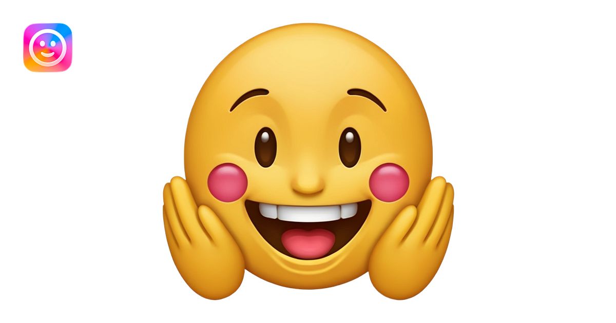 Classic iPhone laughing emoji but crazy emoji | AI Emoji Generator