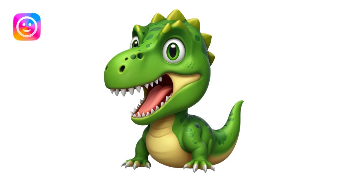 dinosaur t-rex emotes emoji | AI Emoji Generator