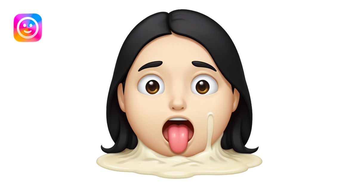 simple emoji, surprised disgusted face, classic, circular, genderless ...