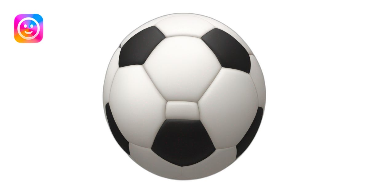 polyurethane foam kicking soccer ball emoji | AI Emoji Generator