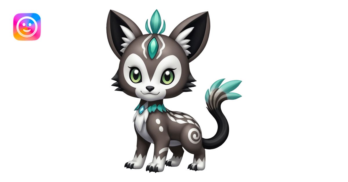 Meloetta-Garurumon-Pokémon-Digimon-Fakémon-fusion-hybrid-creature emoji ...