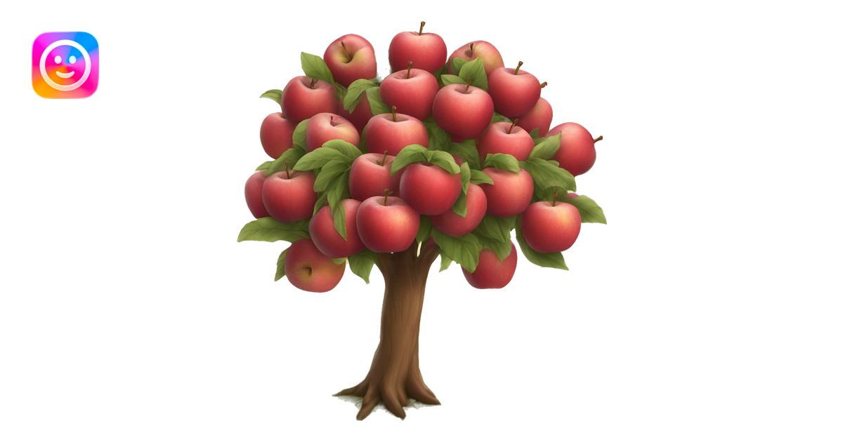 growing apple tree emoji | AI Emoji Generator