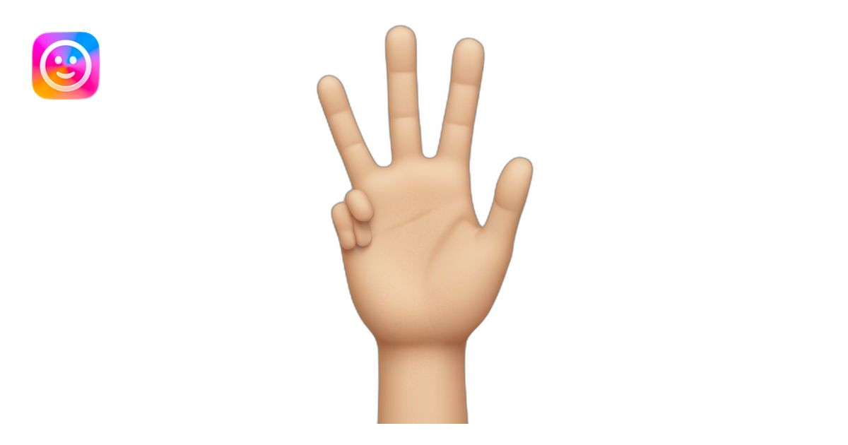 A hand from the wrist with only the thumb and middle finger open emoji ...