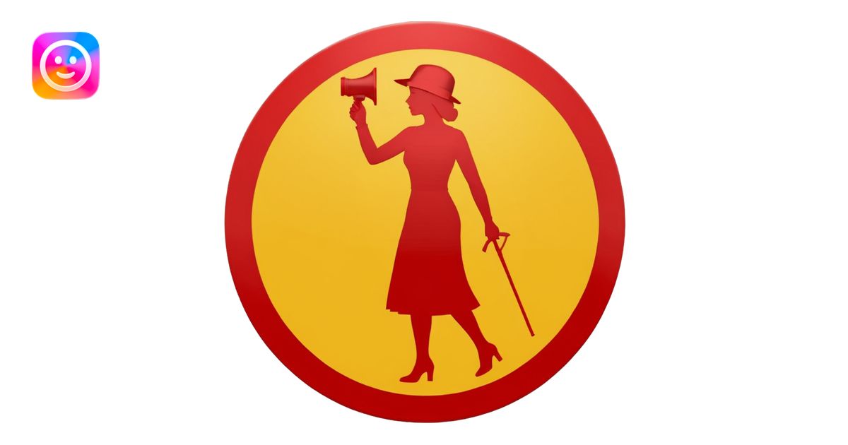 prohibition sign for weomen emoji | AI Emoji Generator