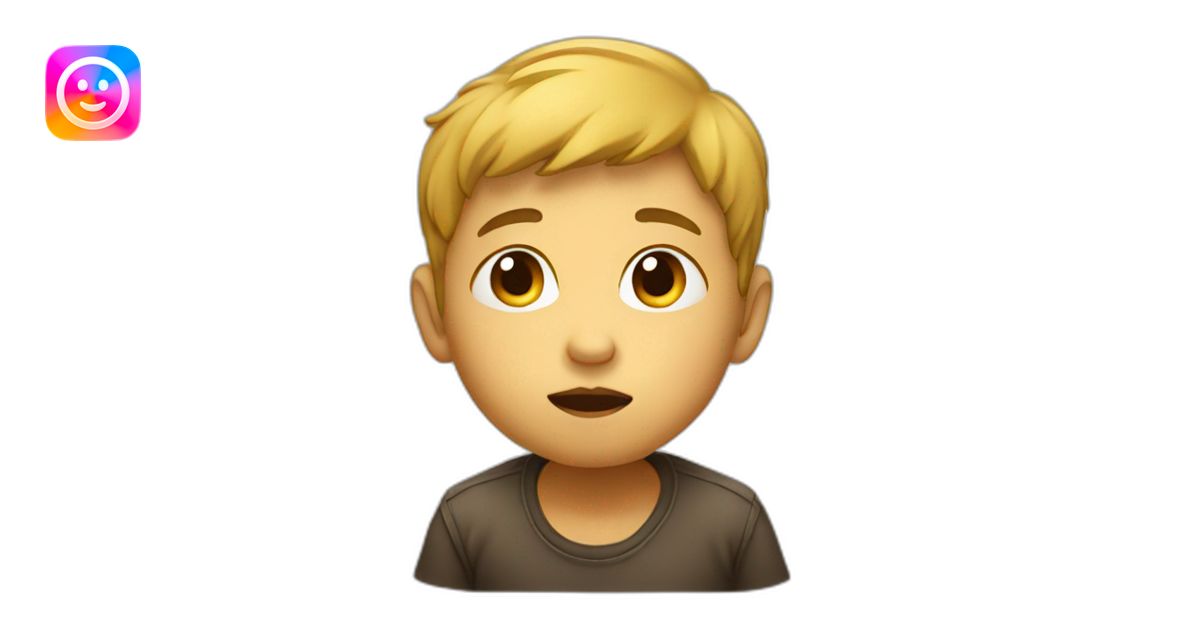 small kid thinking emoji | AI Emoji Generator
