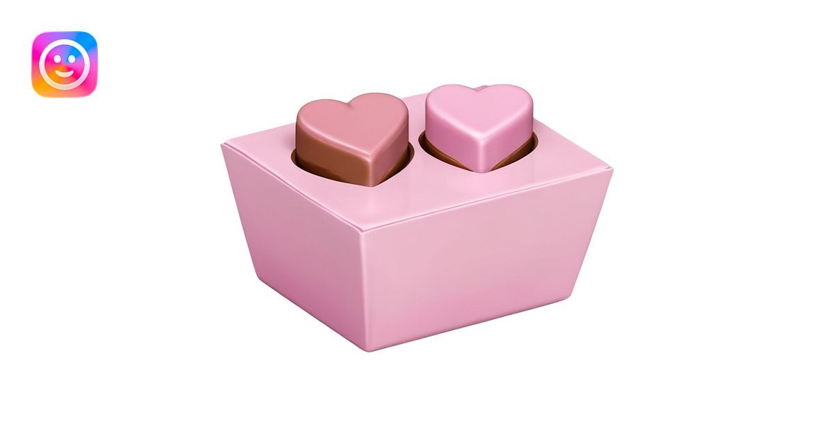 Two square milk chocolate , Each praline is a sharp-edged cube with ...