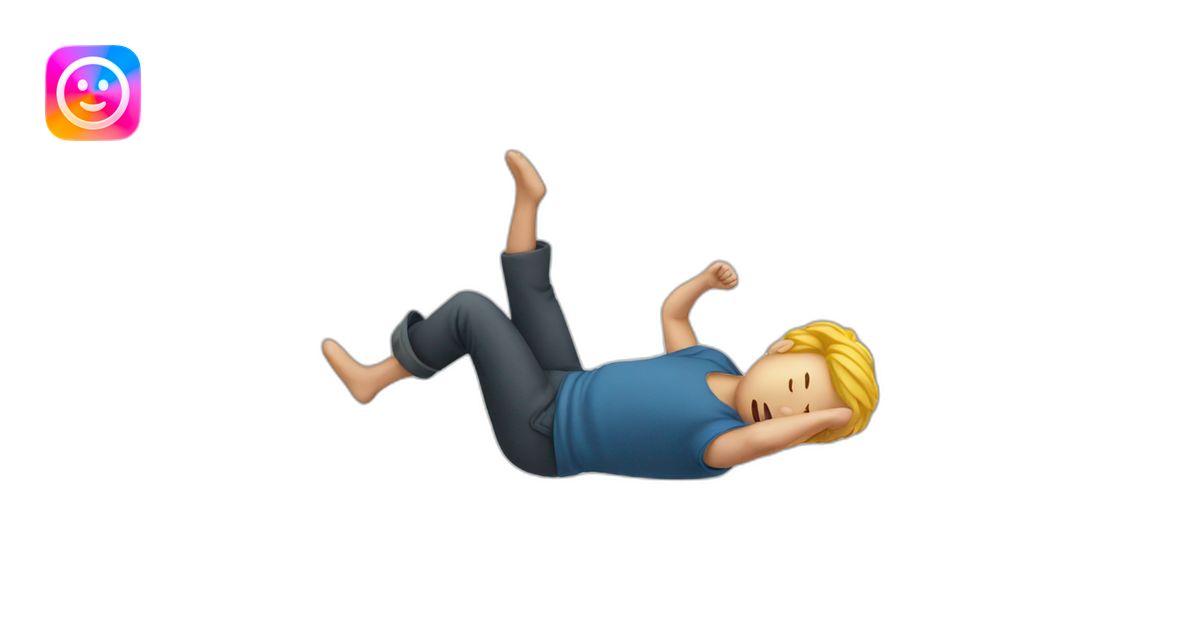 Person falling emoji | AI Emoji Generator