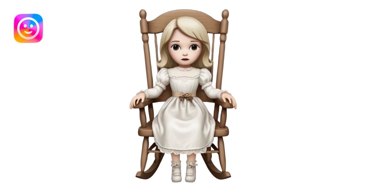 Annabelle doll from The Conjuring movie emoji | AI Emoji Generator