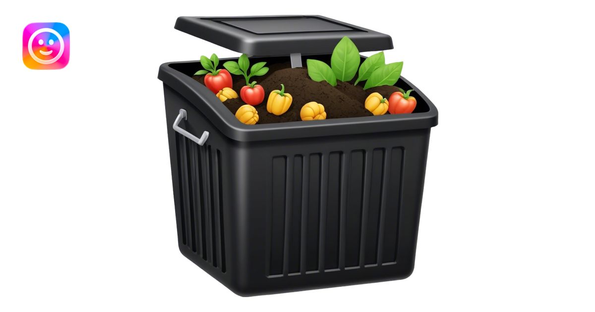 Compost Bin emoji | AI Emoji Generator