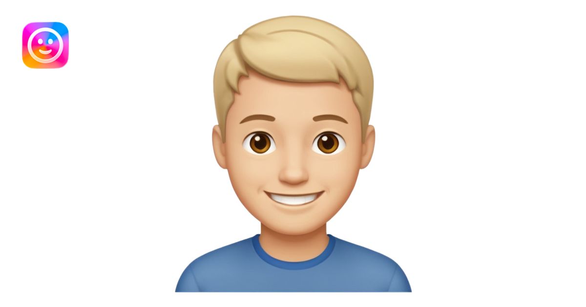 short haired man emoji | AI Emoji Generator