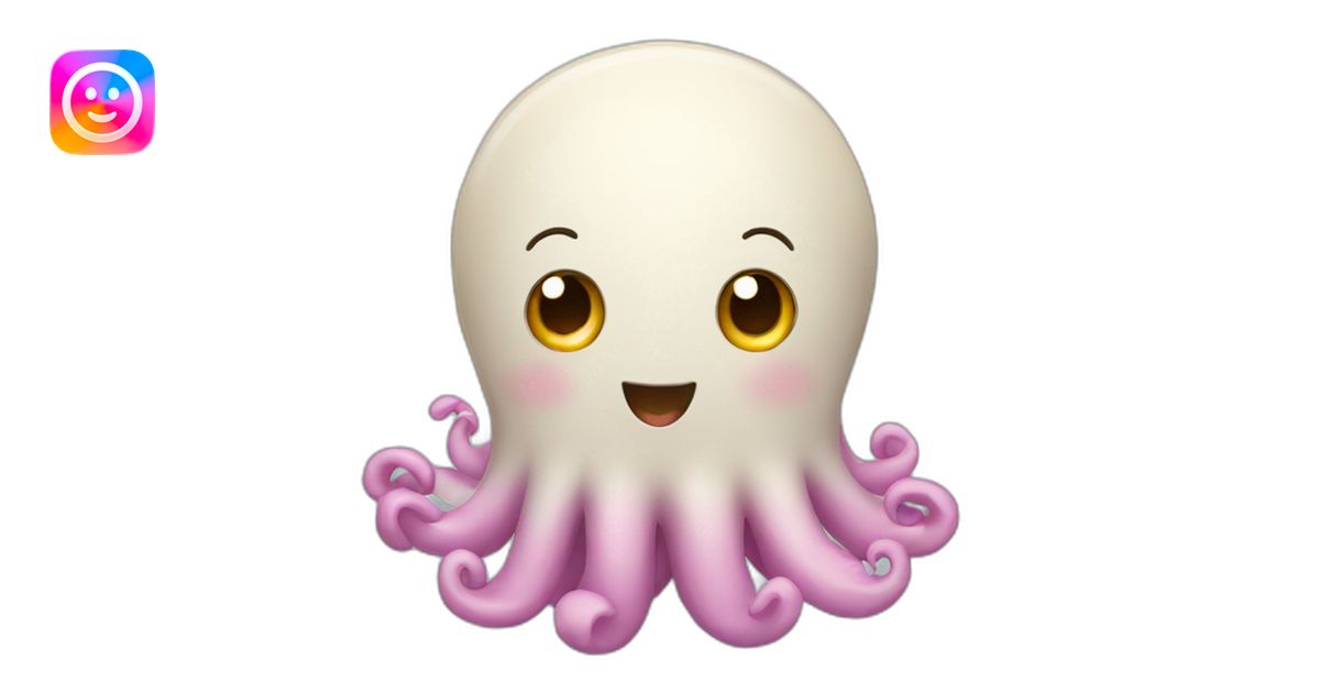 Cute poulpe emoji | AI Emoji Generator