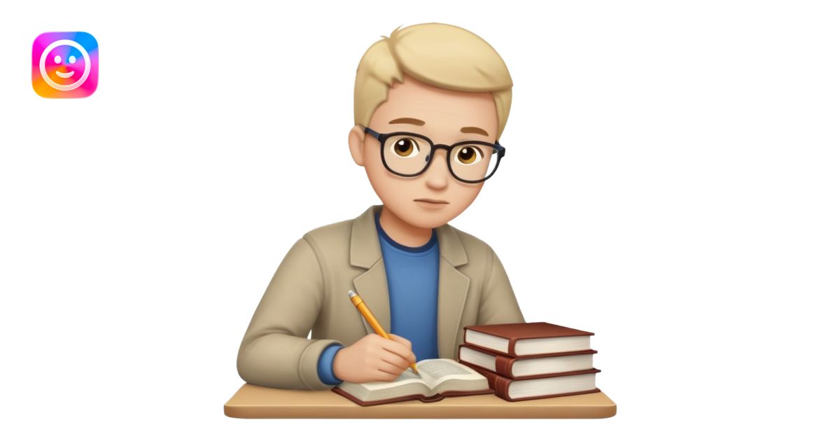 Study emoji | AI Emoji Generator