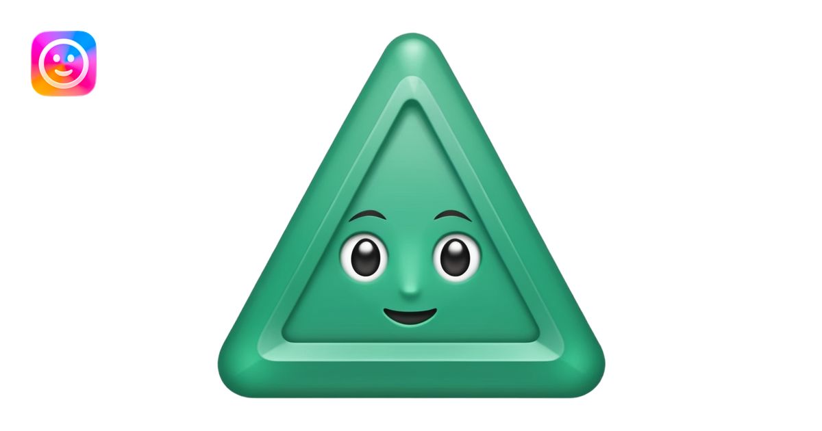 triangulo hacia arriba verde emoji | AI Emoji Generator