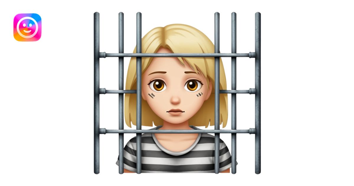 girl behind jail bars emoji | AI Emoji Generator