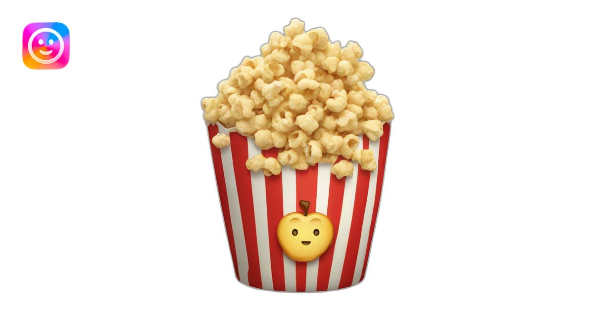 apple popcorn emoji emoji | AI Emoji Generator