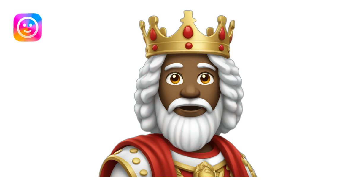 white King with red emoji | AI Emoji Generator